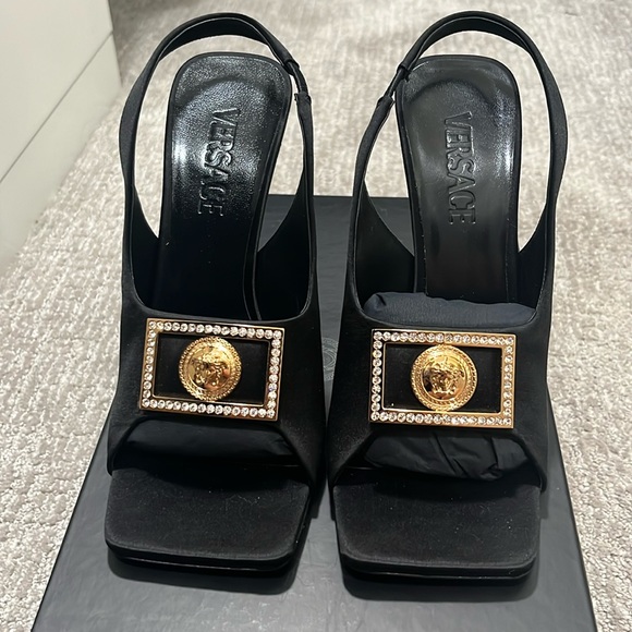 Versace | Shoes | Authentic Versace Heels 1mm Heels | Poshmark